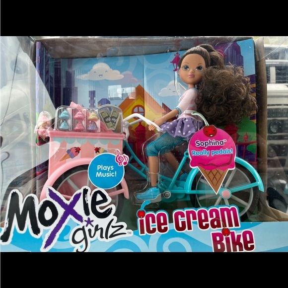 Barbie | Toys | Barbie Moxie Girlz Ice Cream Cart Bike And Doll W ...